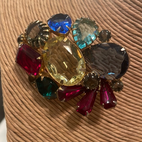 Vintage | Jewelry | Vintage Multi Color Brooch | Poshmark